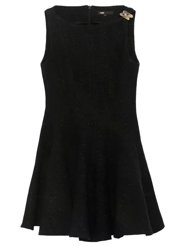 Maje Flared Mini Dress - Black