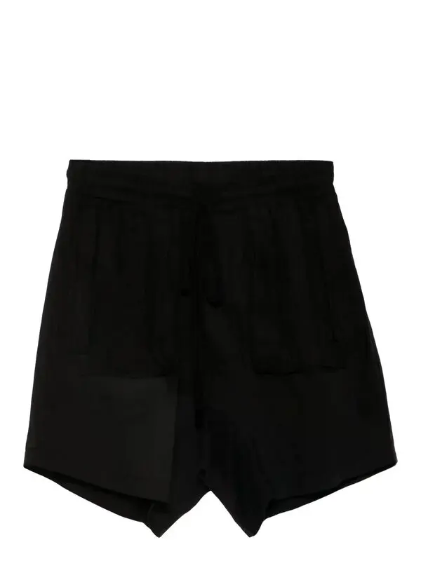 THOM KROM Drop-crotch Shorts - Black