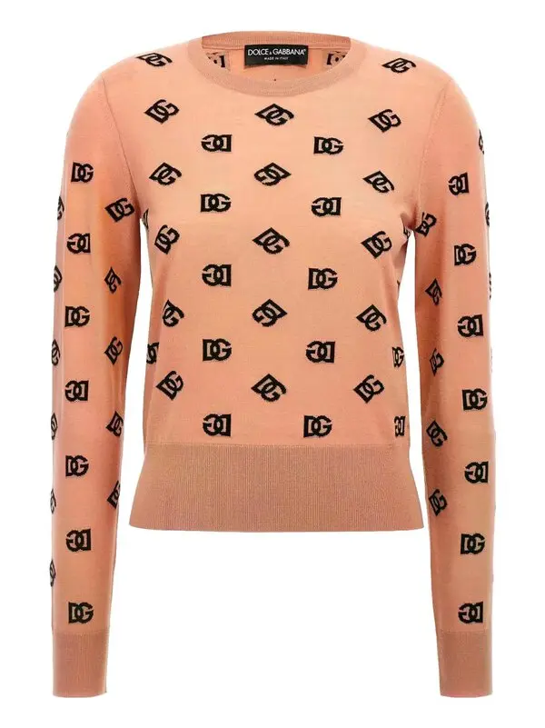 Dolce & Gabbana Logo Jumper - Pink
