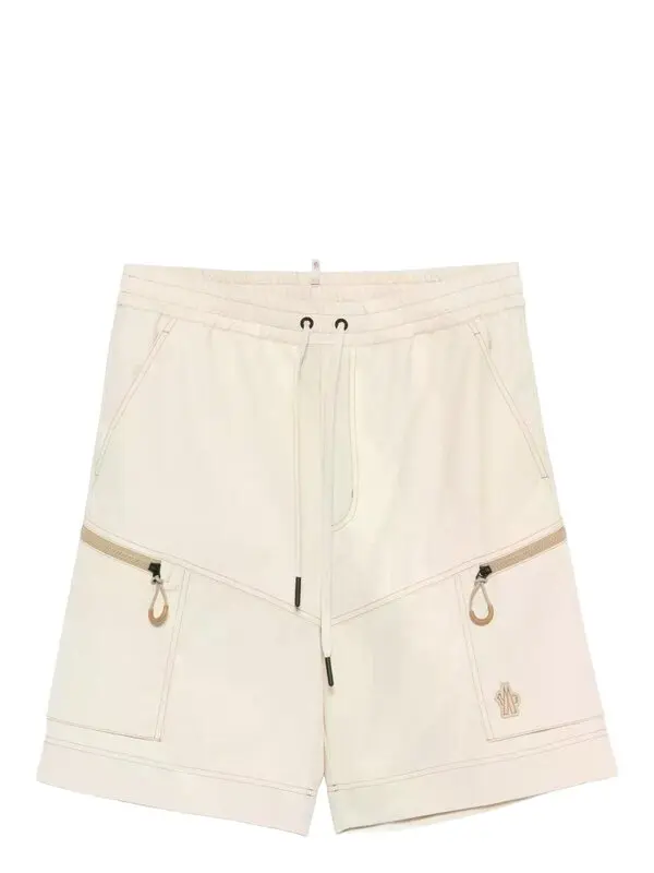 Moncler Drawstring Cargo Shorts - Neutrals