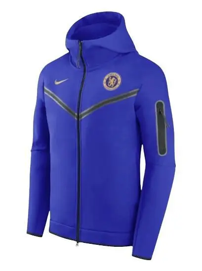Nike Sportswear Tech Fleece Chelsea Fc 2023/2024 Windrunner Full-zip Hoodie - Rush Blue/club Gold