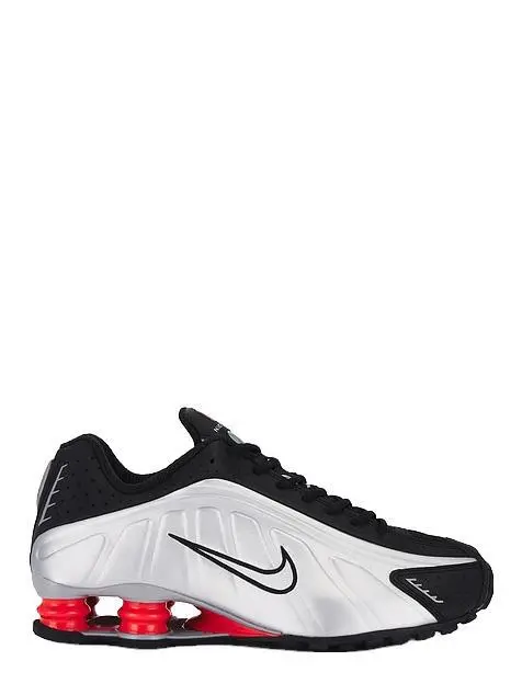 Nike Shox R4 Sneaker - Metallic Silver & Black
