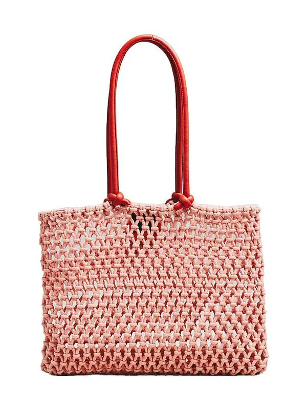 Clare V. Sandy Netted Tote - Blush