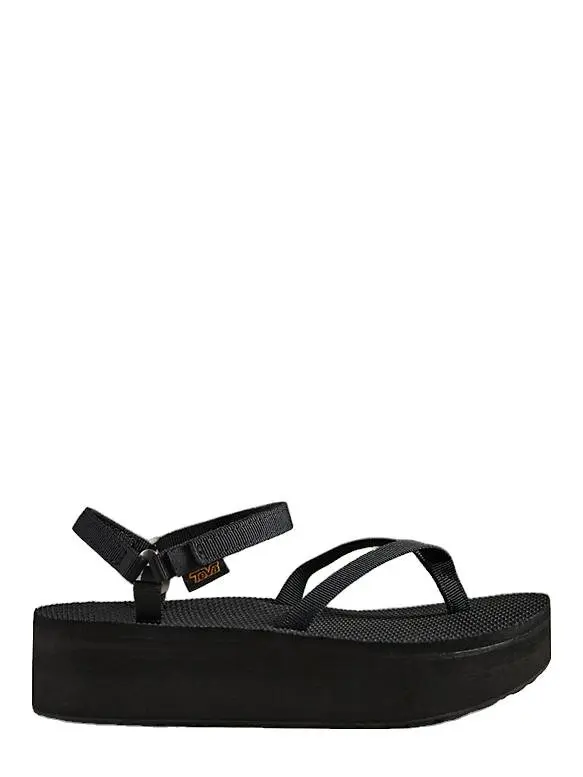 Teva Flatform Slim Sandals - Black