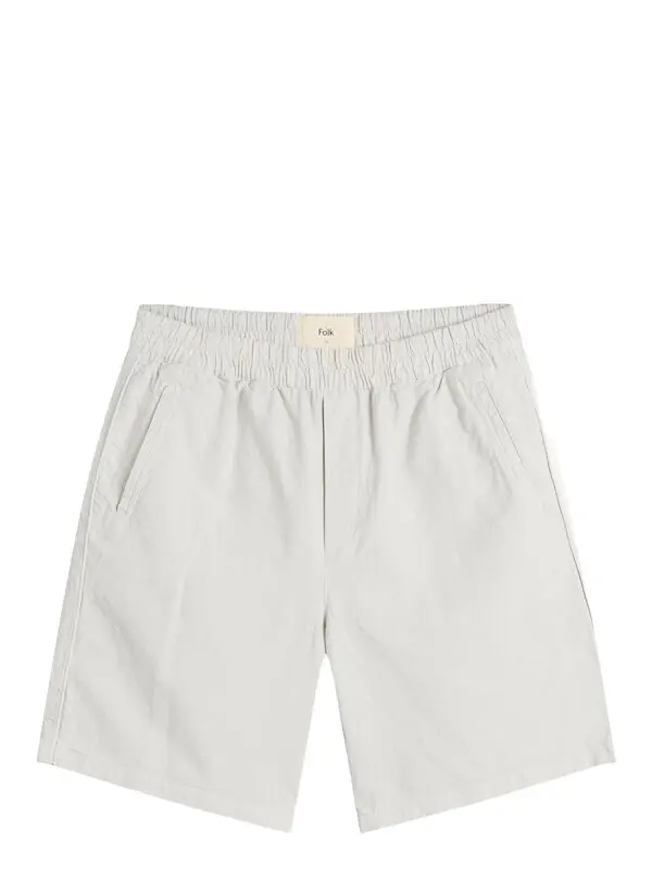 Folk Linen Assembly Shorts - Silver Grey