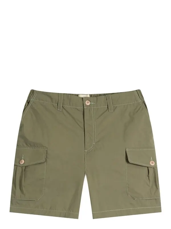 Folk Utility Shorts - Dark Sage