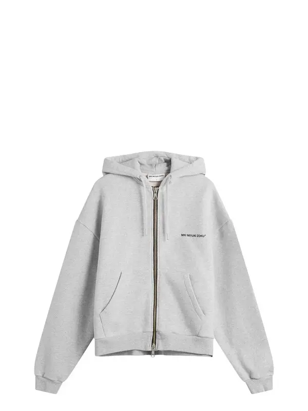 MKI MIYUKI ZOKU Uniform Zip Hoodie - Grey