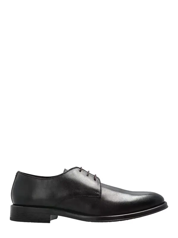 Paul Smith Leather Derby Shoes - Black