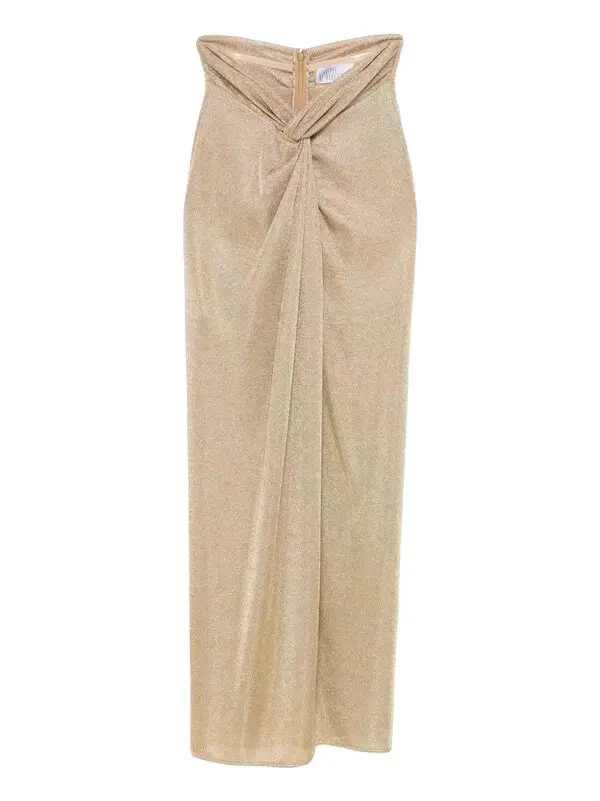 Giuseppe Di Morabito Knotted Maxi Skirt - Gold