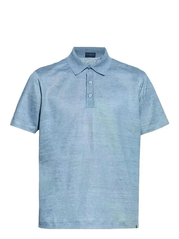 Paul & Shark Linen Polo Shirt - Blue