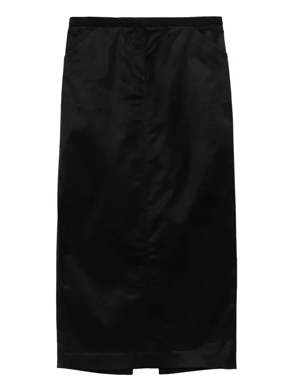 TOTEME Straight Midi Skirt - Black
