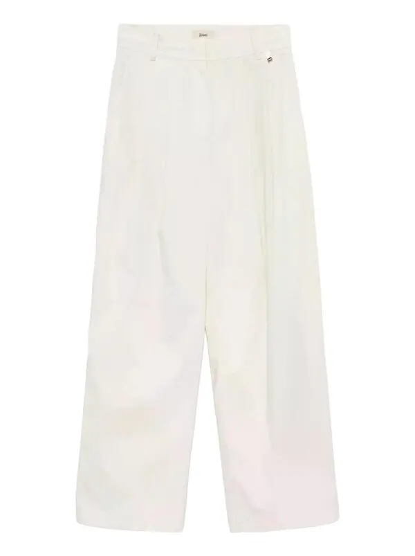 Herno Pleat-detailing Trousers - Neutrals