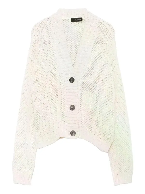 ROBERTO COLLINA Drop-shoulder Cardigan - Neutrals
