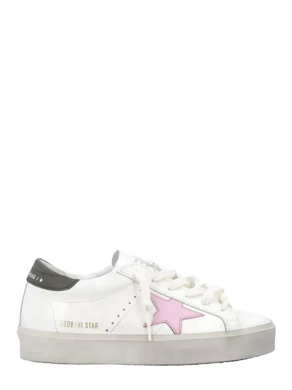 GOLDEN GOOSE Hi Star Sneakers - White