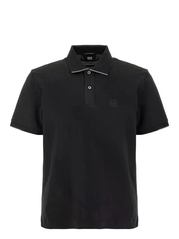 C.P. COMPANY Metropolis Series Polo Shirt - Black