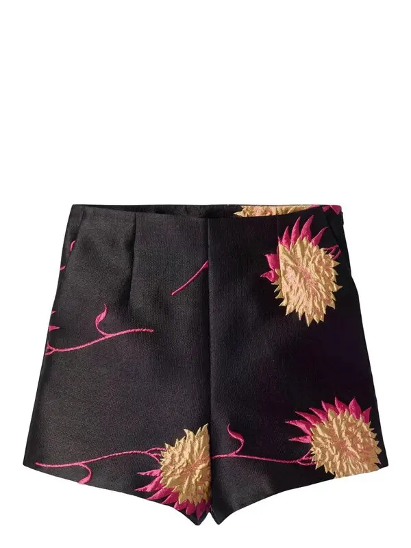 La DoubleJ Margarita Jacquard Shorts - Black