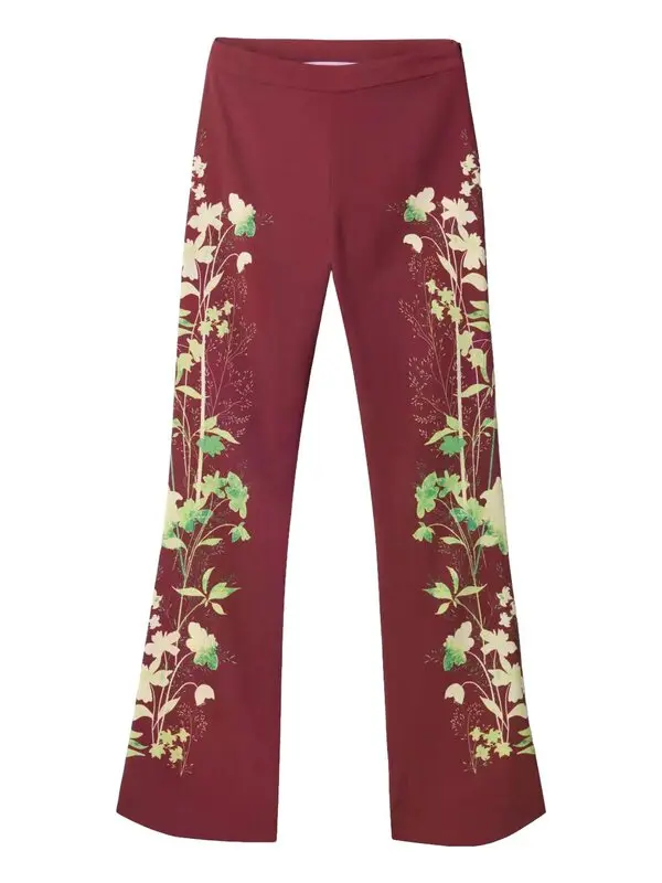 La DoubleJ Woodland-print Trousers - Red