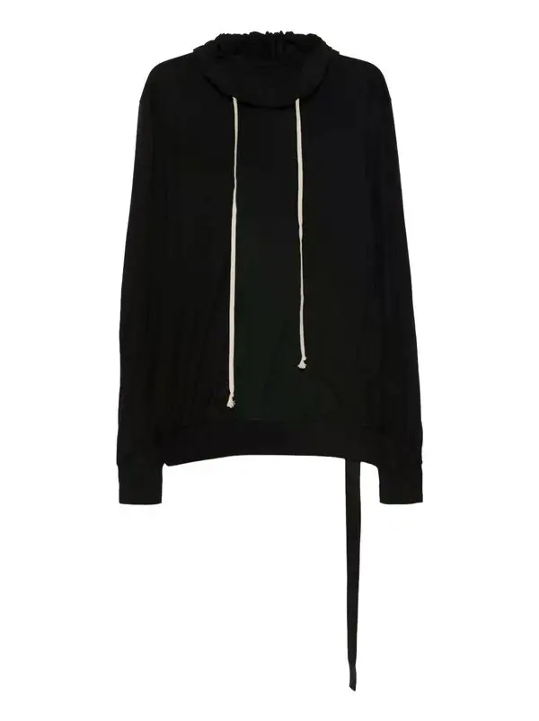 Rick Owens Cotton Hoodie - Black