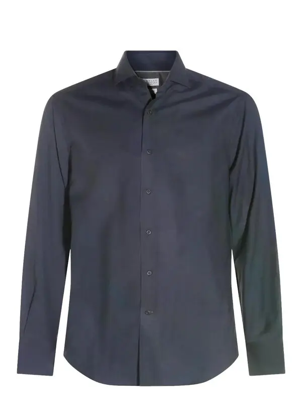 Brunello Cucinelli Virgin Wool Shirt - Blue