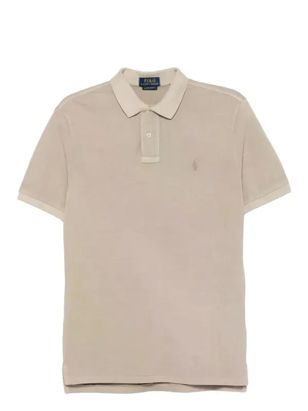 Polo Ralph Lauren Polo Pony-embroidered Polo Shirt - Neutrals