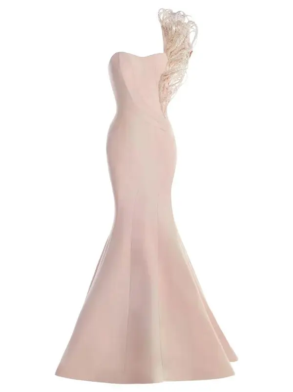 GABY CHARBACHY Strapless Mermaid Gown - Pink
