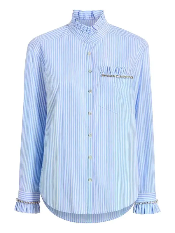 Cinq À Sept Gerda Striped Shirt - Blue