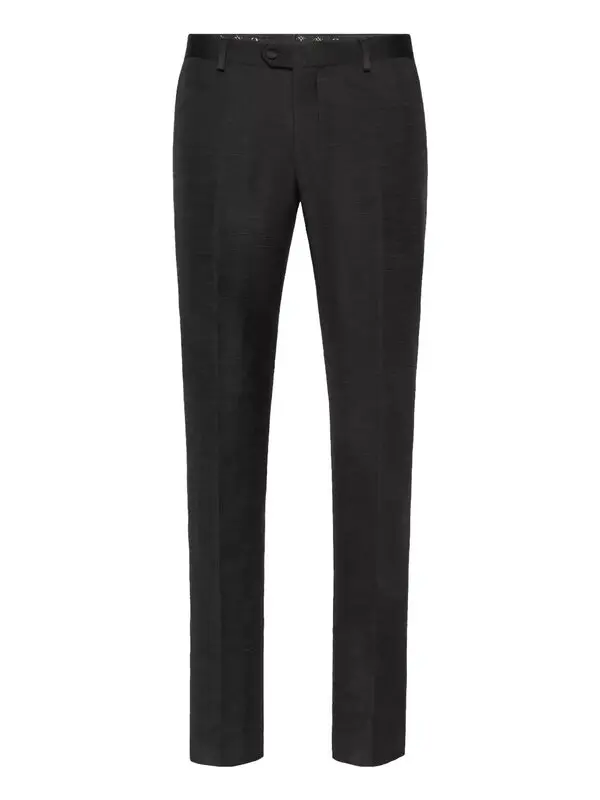BILLIONAIRE Pressed-crease Trousers - Black