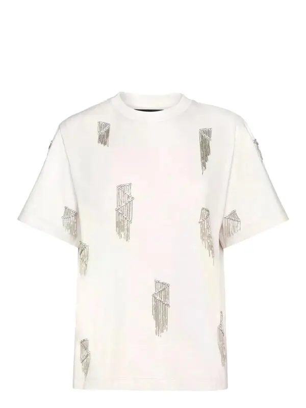 Philipp Plein Fringe Jersey T-shirt - White