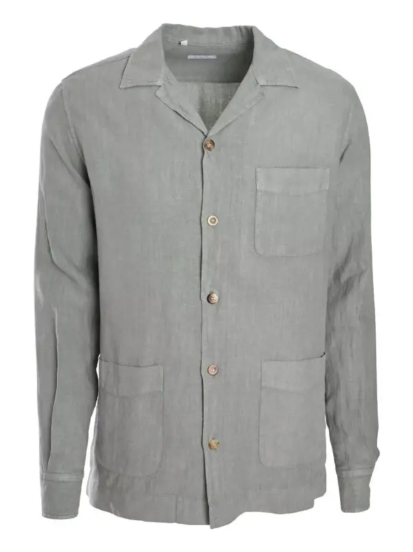 Boglioli Linen Overshirt - Grey
