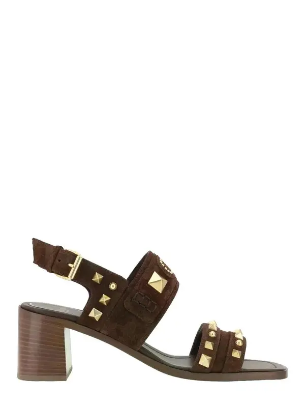 Valentino Garavani 60mm Stud-detail Sandals - Brown