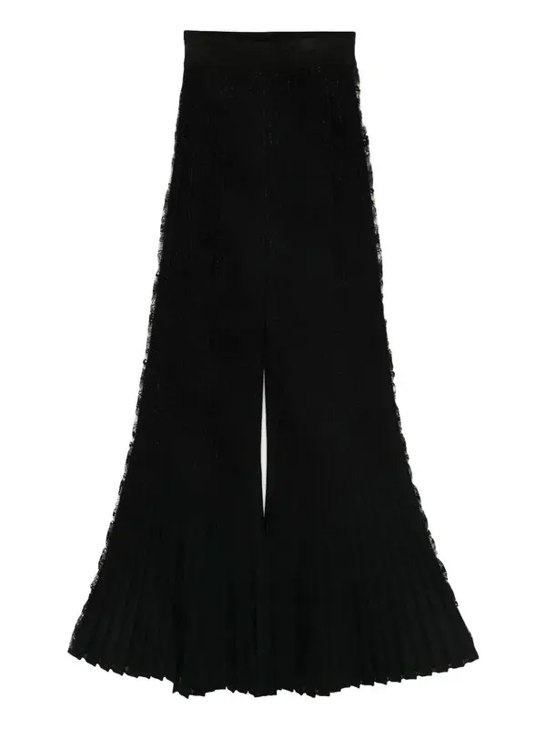 Elie Saab Knitted Flared Trousers - Black