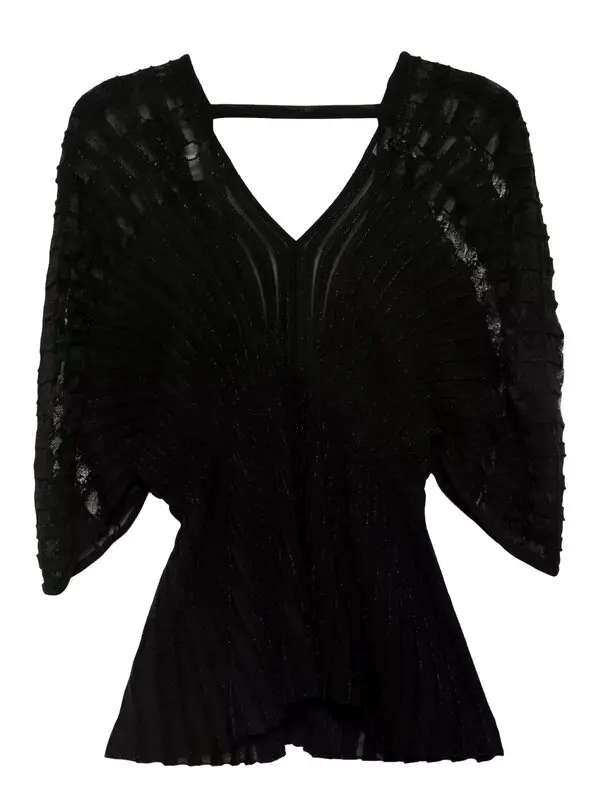 Elie Saab Knitted Blouse - Black