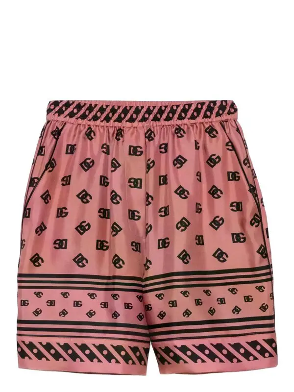 Dolce & Gabbana Logo-print Shorts - Pink