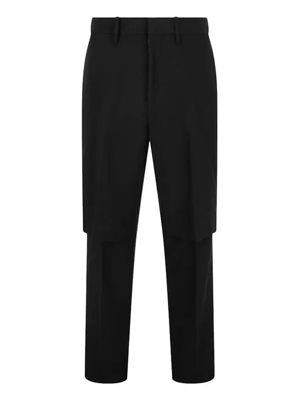 Off-White Panama Double-layered Trousers - Black