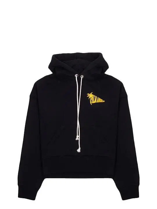 Palm Angels Location Unknown Hoodie - Black/yellow