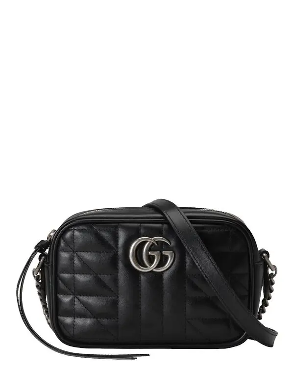 Gucci Gg Marmont Mini Shoulder Bag - Black