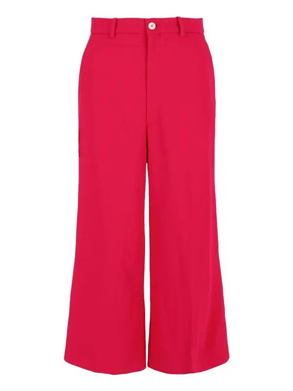 Gucci High-rise Wide-leg Pants - Pink