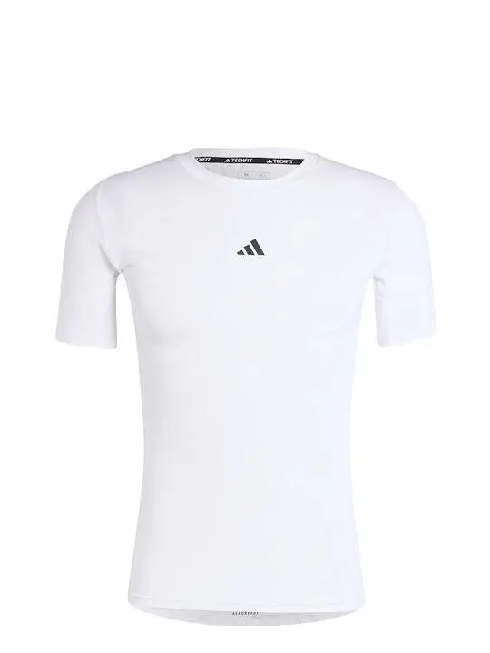 Adidas Techfit Compression Training Tee Shirt - White