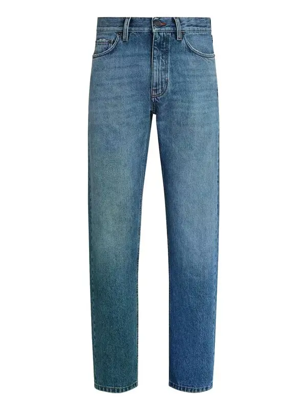 Zegna Roccia Stone-washed Jeans - Blue