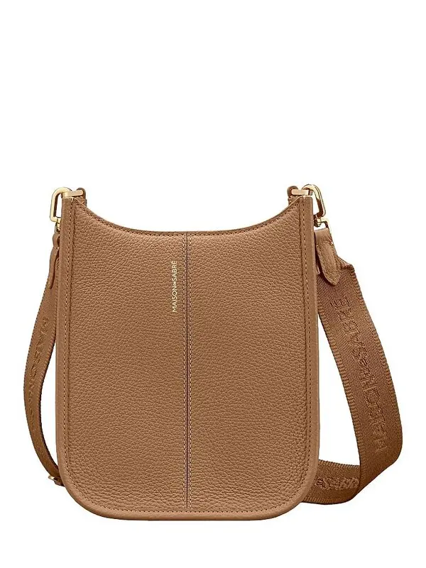 MAISON DE SABRE Leather Mini Saddle Bag - Sandstone Brown