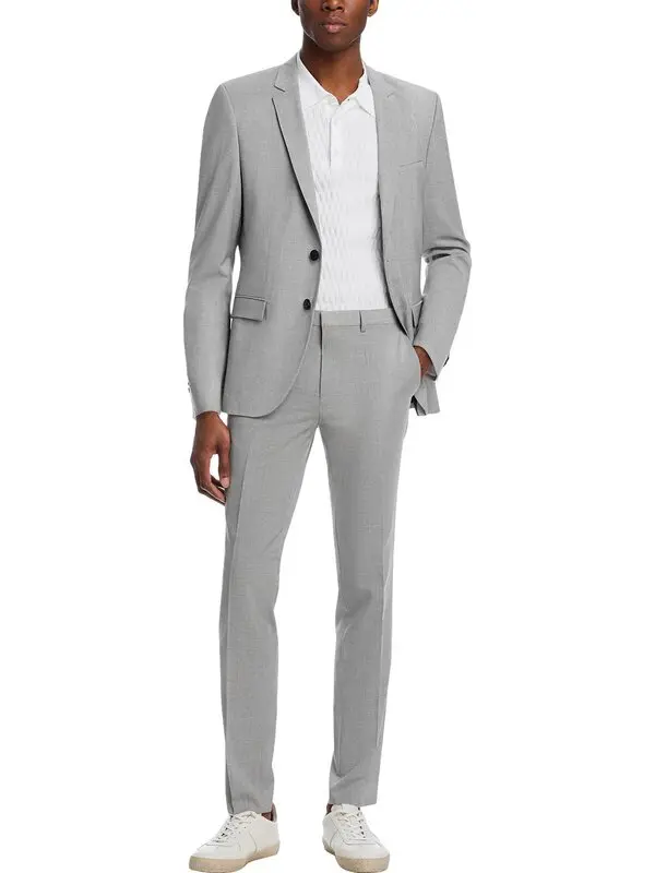 Hugo Hesten Extra Slim Fit Suit Pants - Light Pastel Grey