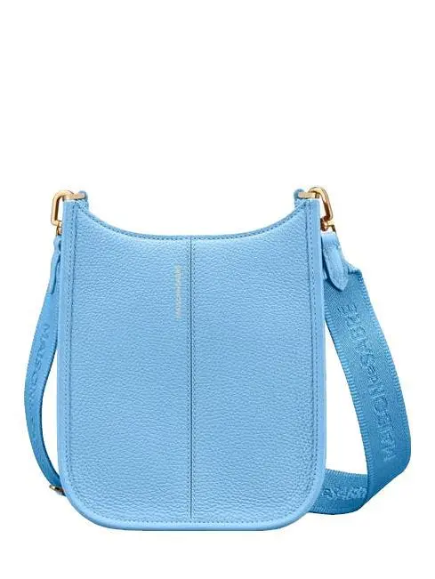 MAISON DE SABRE Leather Mini Saddle Bag - Sky Blue