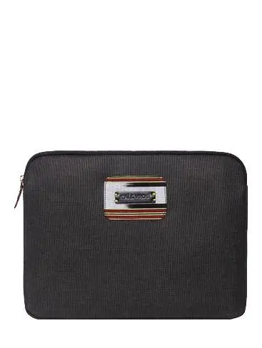 K'AI & VROSI Zipped Canvas Laptop Casefor 13 - Black