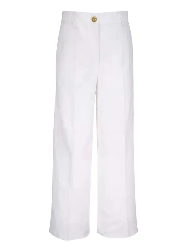 Akris Creased Wide-leg Jeans - White