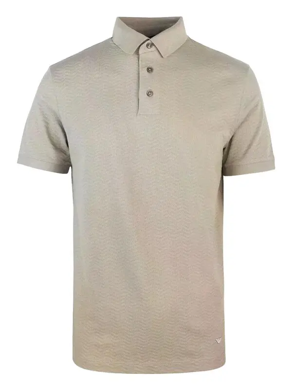 Emporio Armani Logo Polo Shirt - Neutrals