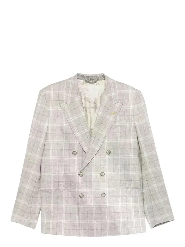 Etro Checked Blazer - Neutrals