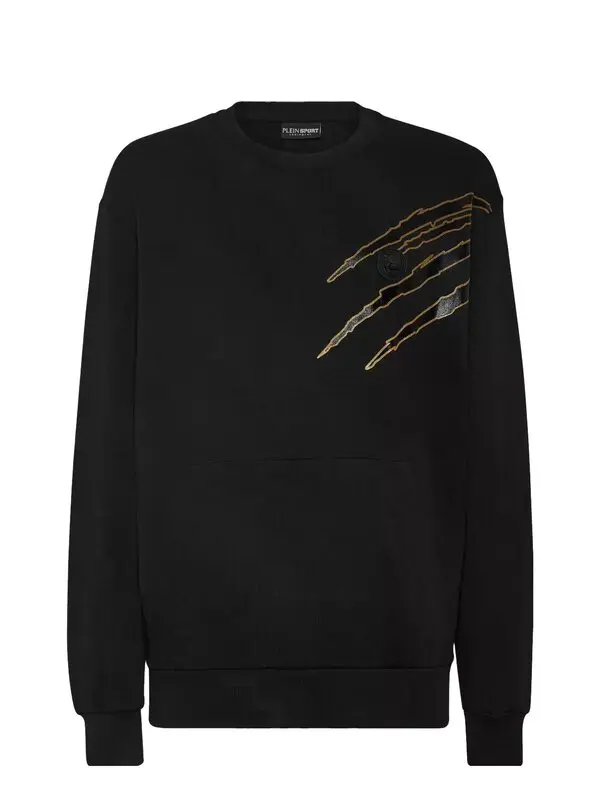 PLEIN SPORT Cotton Sweatshirt - Black