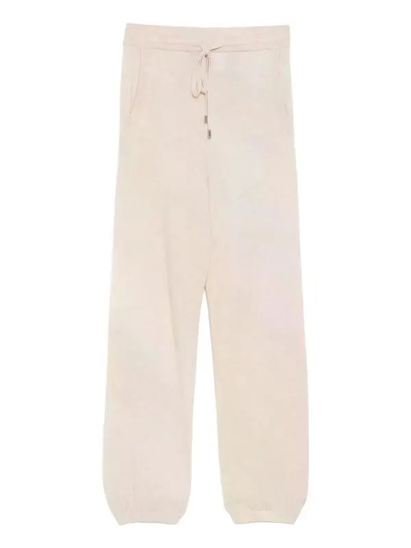 N.peal Knitted Track Pants - Neutrals