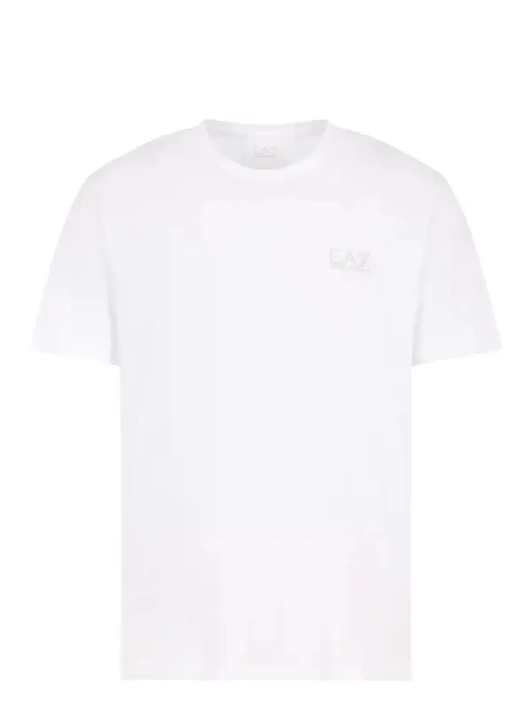 EA7 Logo-appliqué T-shirt - White