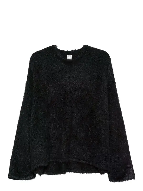TOTEME Silk Sweater - Black